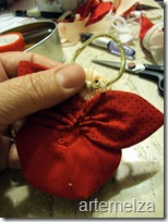 ARTEMELZA - Arte e Artesanato: Fuxico – anjinho para enfeitar árvore ...